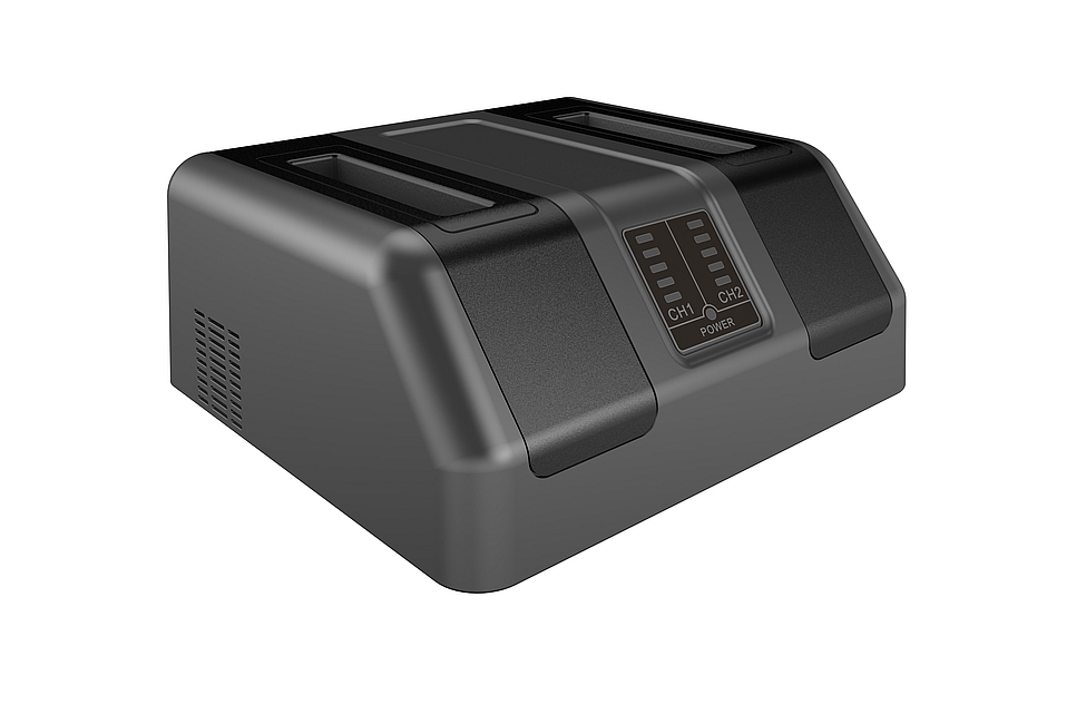 Getac V110 External Dual Bay Main Battery Charger Part No GCMCK6